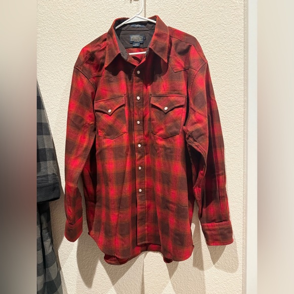 Pendleton | Shirts | Pendleton Red And Black Plaid Shirt | Poshmark